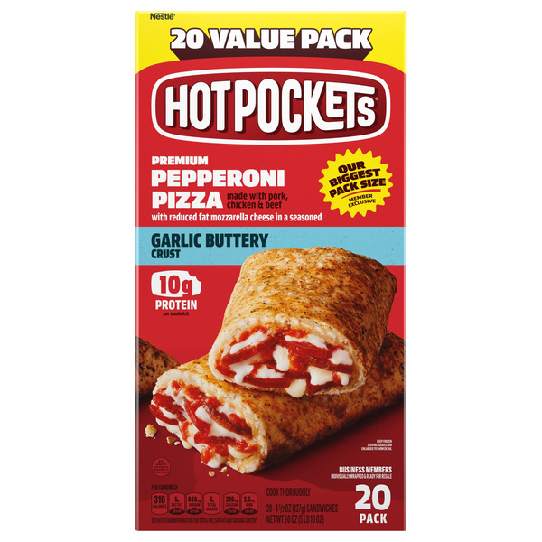 Costco Hot Pockets Hot Pocket Pepperoni Frozen Pizza Same-Day Delivery ...