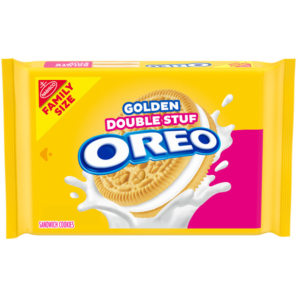 Food Lion Oreo Double Stuf Golden Sandwich Cookies, Family Size 19 oz ...