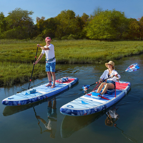 Tommy Bahama 2-In-1 Inflatable Paddle Board & Kayak, 11 ft 6 in Same ...