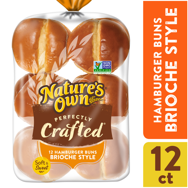 Sam's Club Nature's Own Perfectly Crafted Brioche Style Hamburger Buns ...