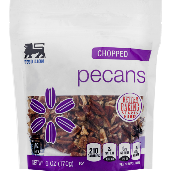 Food Lion Pecans, Chopped (6 oz) - Instacart
