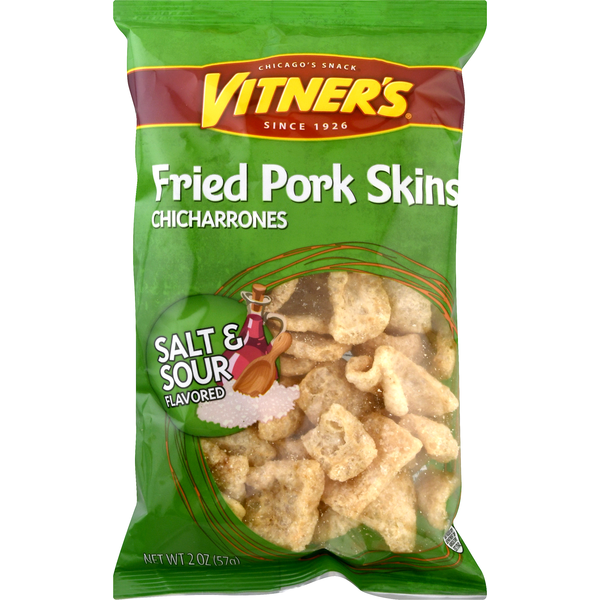 Vitner's Chicharrones, Salt & Sour Flavored (2 oz) - Instacart
