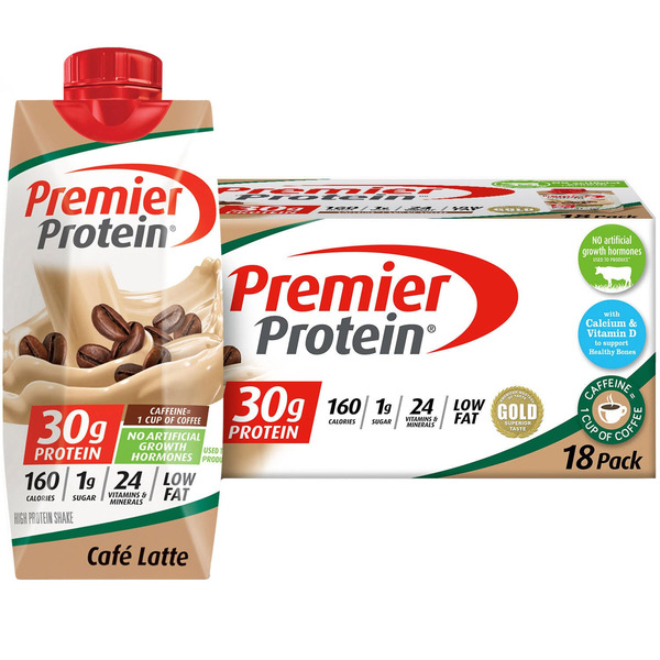Costco Premier Protein Cafe Latte Nutrition Protein Shake Same-Day Delivery or Pickup | Instacart