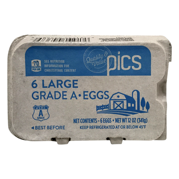 PICS Large White Eggs (12 ct) - Instacart
