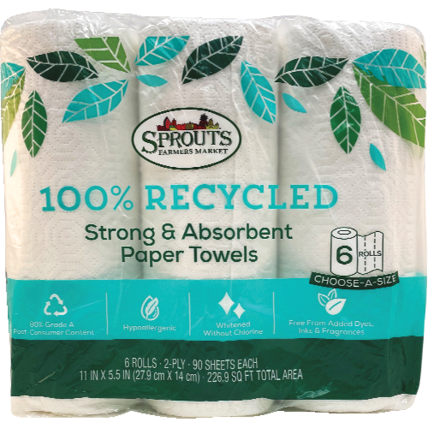 Sprouts Strong & Absorbent Paper Towels Rolls Same-Day Delivery or ...