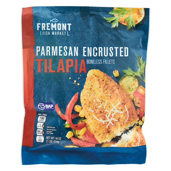 Fremont Fish Market Parmesan Encrusted Tilapia Boneless Fillets Same ...