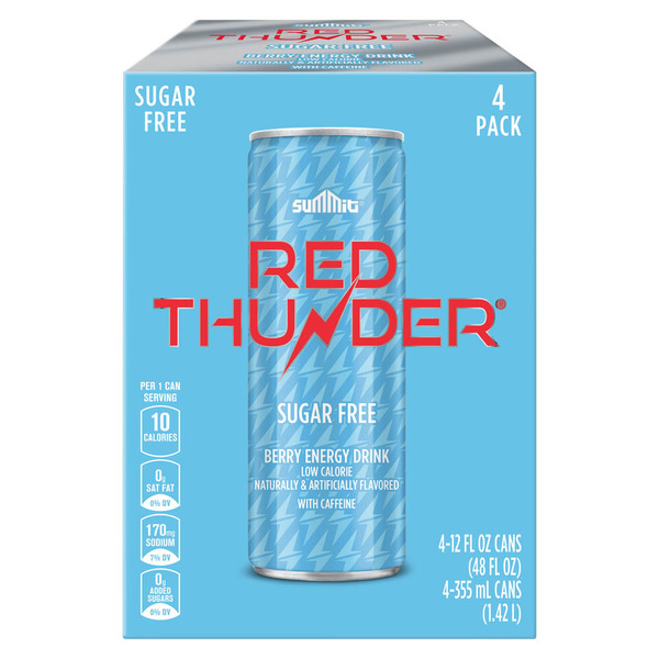 Summit Red Thunder Sugar Free Energy Drink Same-Day Delivery or Pickup ...