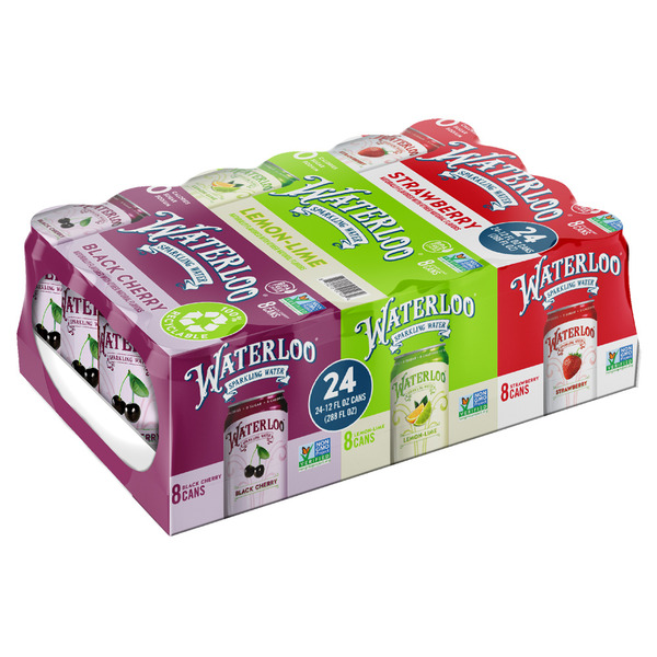 BJ's Wholesale Club Waterloo Sparkling Water Variety Pack (8 x Black ...