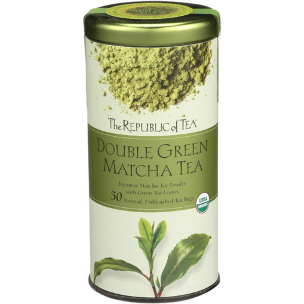 The Republic of Tea Double Green Matcha Tea, Japanese Matcha Powder ...
