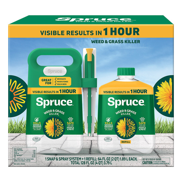 Spruce Snap & Spray Weed & Grass Killer Powered Starter Kit + Refill ...