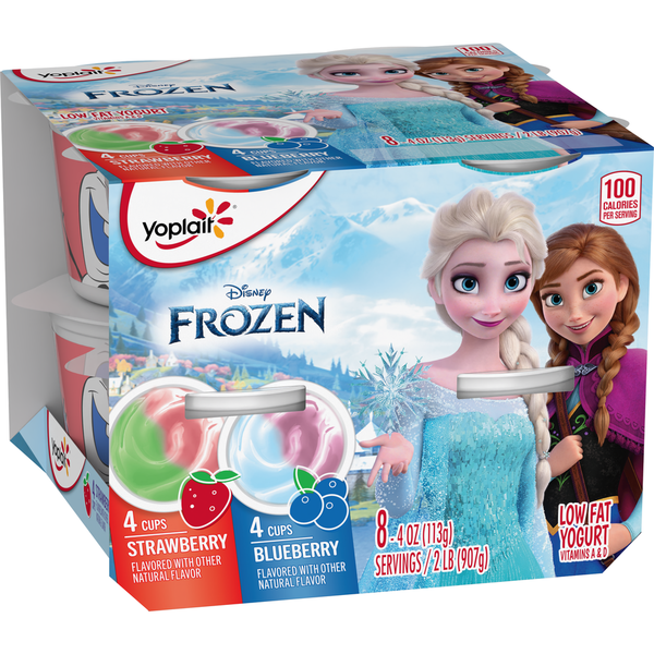 ShopRite Yoplait Disney Frozen Low Fat Kids Yogurt Cup Variety Pack ...