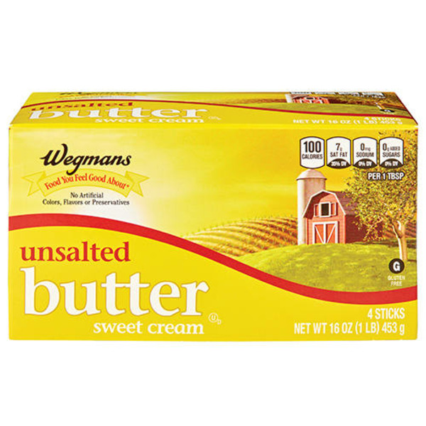 Wegmans Wegmans Butter, Unsalted, Sweet Cream Same-Day Delivery or ...