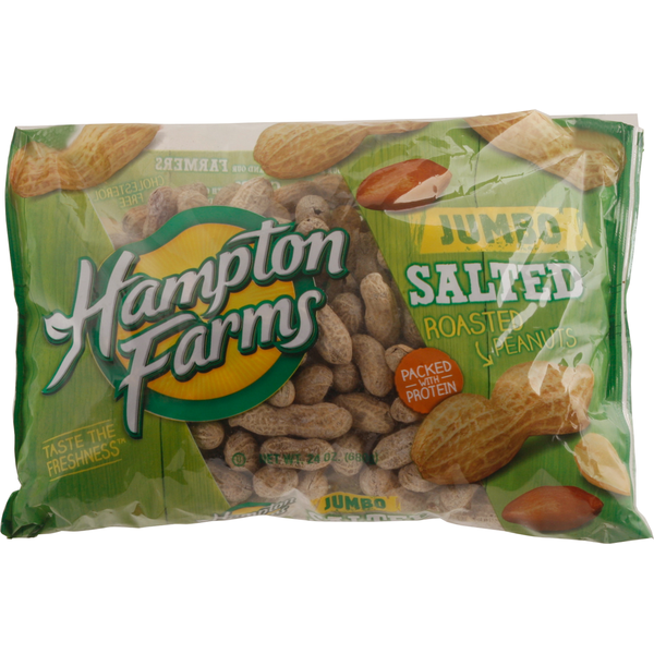 Hampton Farms Peanuts, Salted, Roasted, Jumbo Same-Day Delivery ...