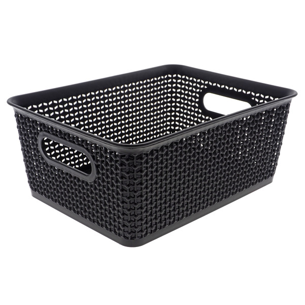 PlasticO 4" Assorted Colours Small Plastic Woven Basket Same-Day ...