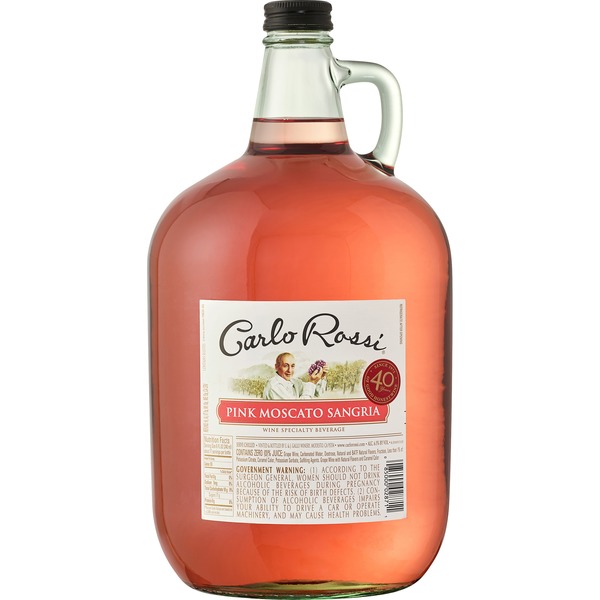 Carlo Rossi Pink Moscato Sangria Wine (4 L) - Instacart