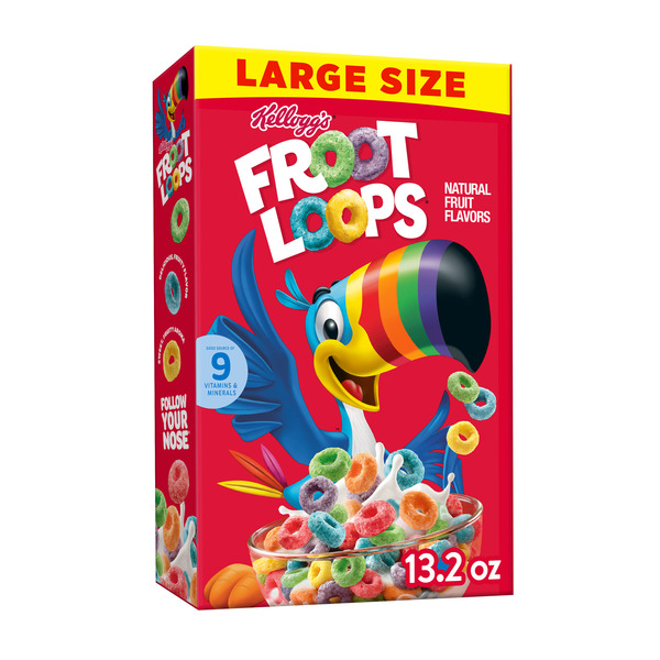ShopRite Kellogg Froot Loops Cold Breakfast Cereal, Fruit Flavored ...