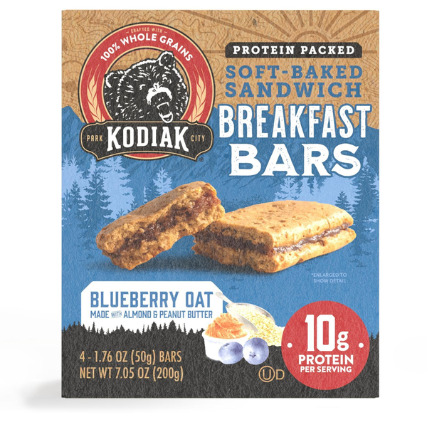 Food Lion Kodiak Breakfast Bars, Blueberry Oat, Soft-Baked Sandwich ...