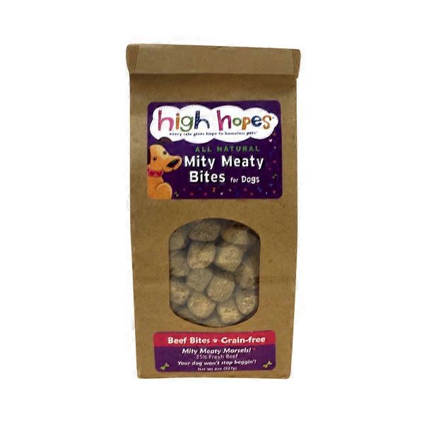 High Hopes Mity Meaty Bites for Dogs Beef Bites (8 oz) - Instacart