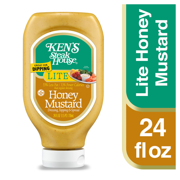 Ken's Steak House Lite Honey Mustard Dressing, Topping & Spread Same ...
