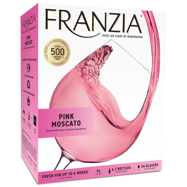 Franzia Pink Moscato Vintner Select Rose Wine Box Same-Day Delivery or ...