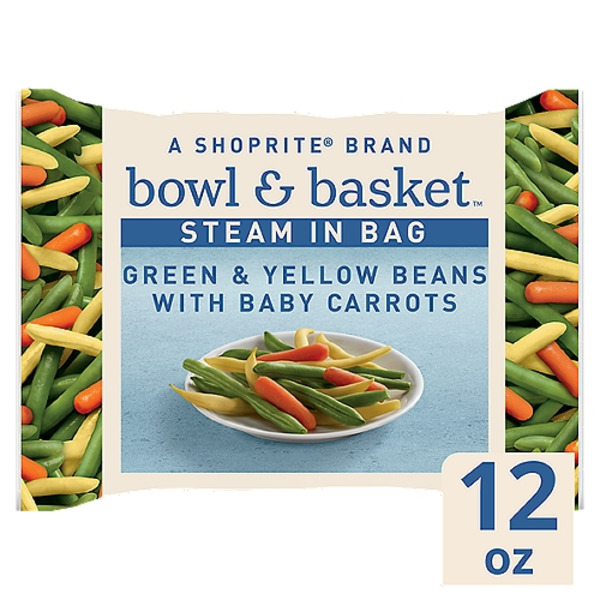 ShopRite Bowl & Basket Steam In Bag Green & Yellow Beans With Baby ...