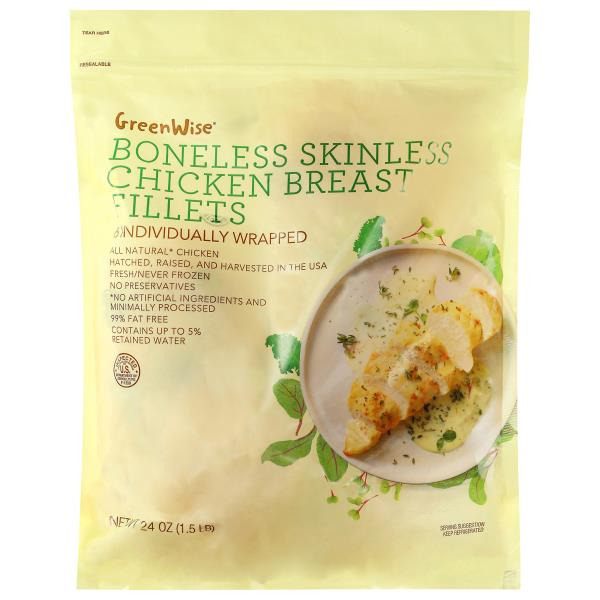 GreenWise Boneless Skinless Chicken Breast Fillets Same-Day Delivery or ...