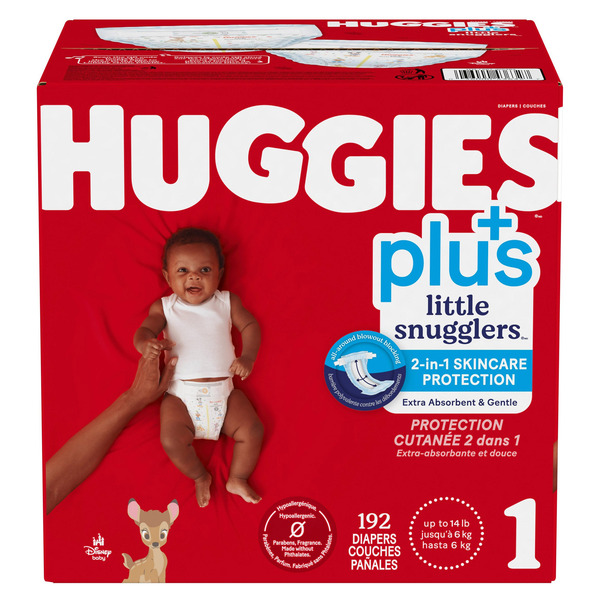 Huggies Plus Size 1 Little Snugglers Diapers Same-Day Delivery | Costco