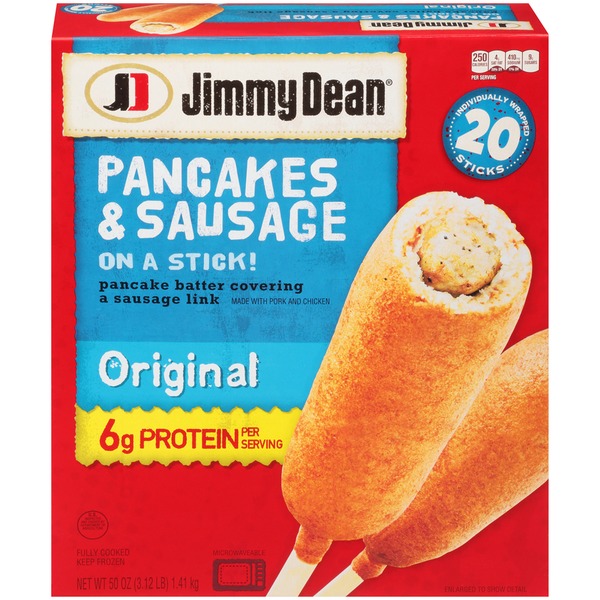 Jimmy Dean Pancakes And Sausage On A Stick, Original, Frozen (50 oz ...
