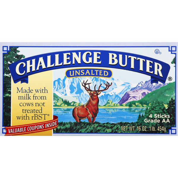 Challenge Butter, Unsalted (4 each) - Instacart