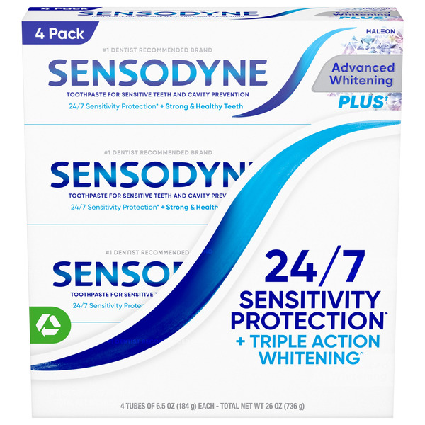 Sensodyne Advanced Whitening Plus Toothpaste Same-Day Delivery | Costco