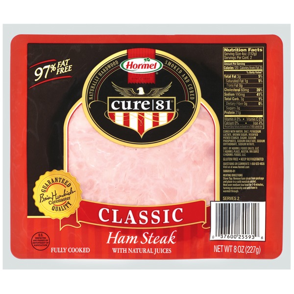 Hormel Cure 81 Classic Ham Steak (8 oz) - Instacart