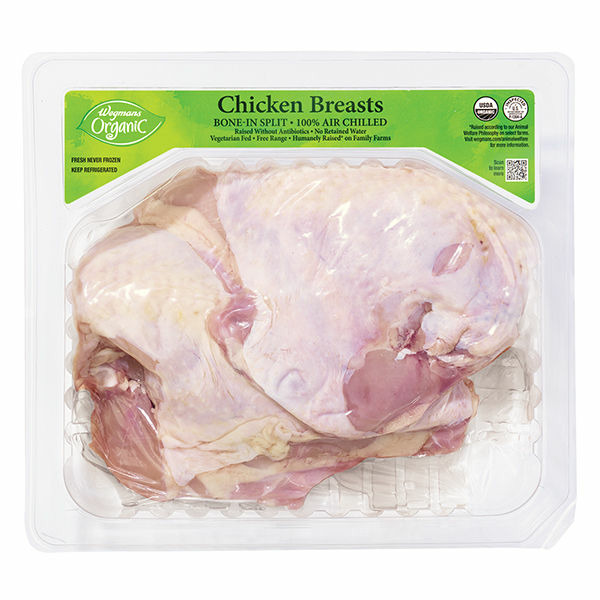 Wegmans Wegmans Organic Bone-In Split Chicken Breasts Same-Day Delivery ...