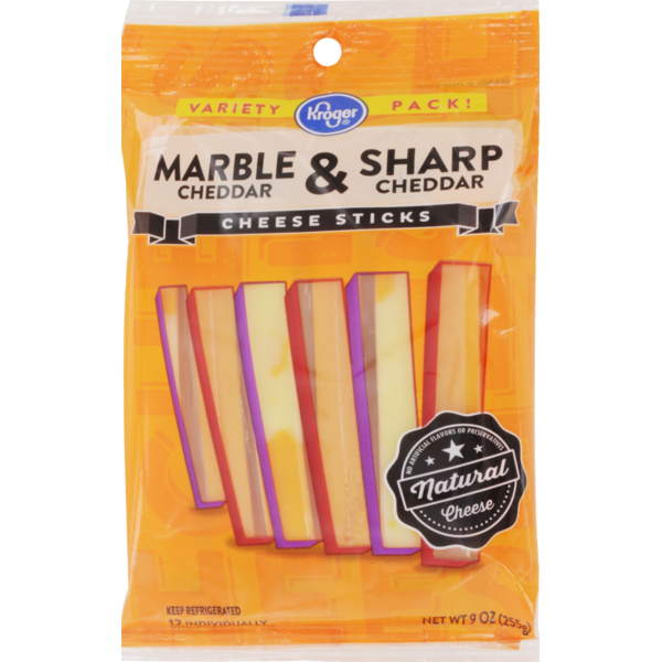 Kroger Kroger Marble & Sharp Cheddar Cheese Sticks Same-Day Delivery or ...