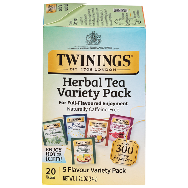 Twinings Herbal Tea, 5 Flavour, Variety Pack Same-Day Delivery or ...