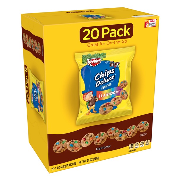 Keebler Chips Deluxe Mini Cookies Rainbow with M&Ms (1 oz) - Instacart