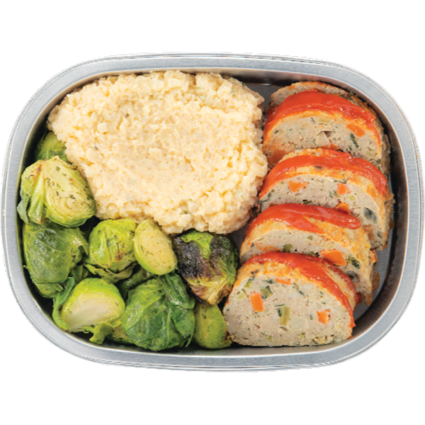 Sprouts Farmers Market Turkey Meatloaf With Cheesy Cauliflower ...