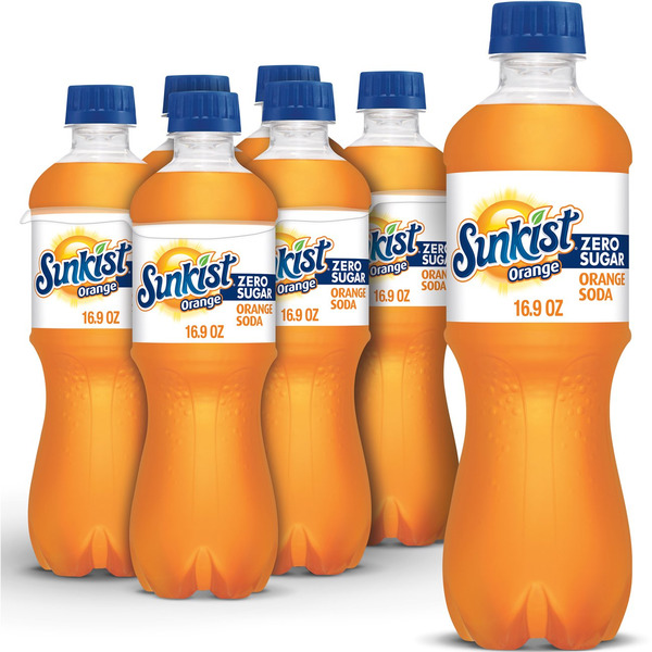 H-E-B Sunkist Soda, Zero Sugar, Orange Same-Day Delivery | Instacart