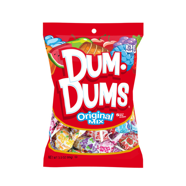Dollar Tree Dum Dums Original Mix, Lollipops, Assorted Flavor Candy ...