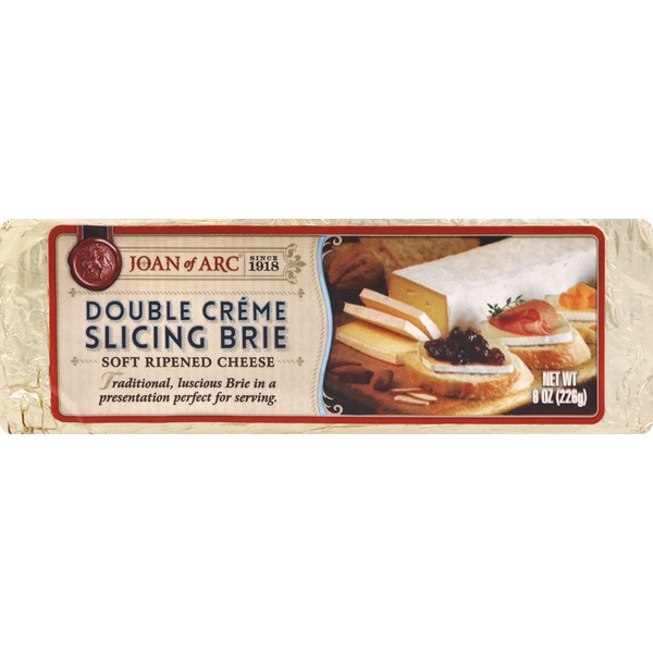 Joan of Arc Cheese, Soft Ripened, Double Creme Slicing Brie (8 oz) from ...