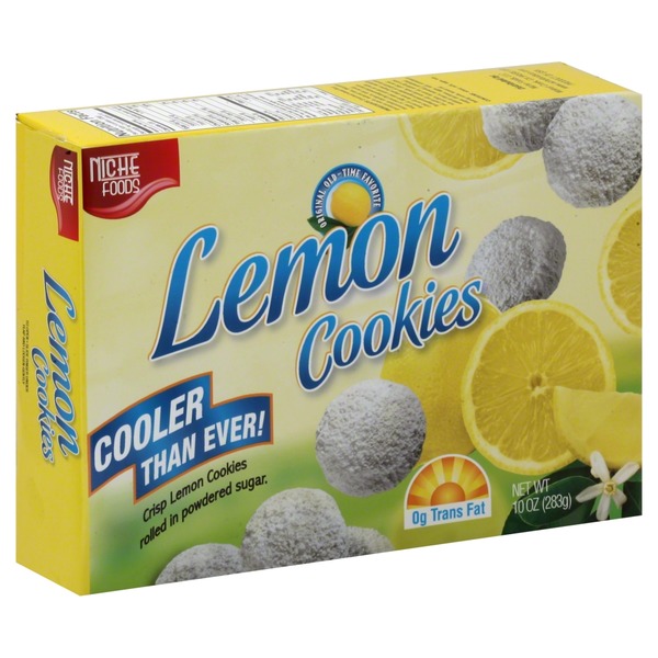 Niche Foods Lemon Cookies (10 oz) - Instacart
