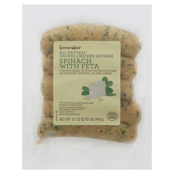 Publix GreenWise Smoked Chicken Sausage, Spinach with Feta Same-Day ...