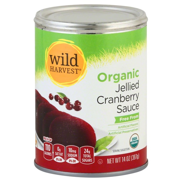 Wild Harvest Cranberry Sauce, Organic, Jellied (14 oz) - Instacart