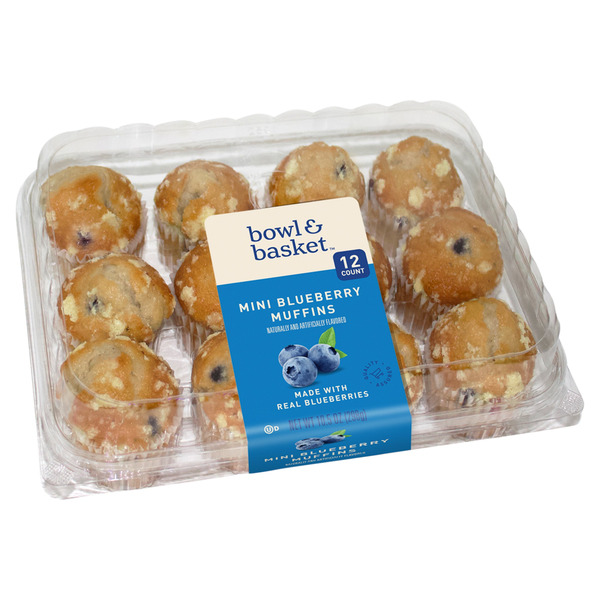 ShopRite Bowl & Basket Mini Blueberry Muffins Same-Day Delivery | Instacart