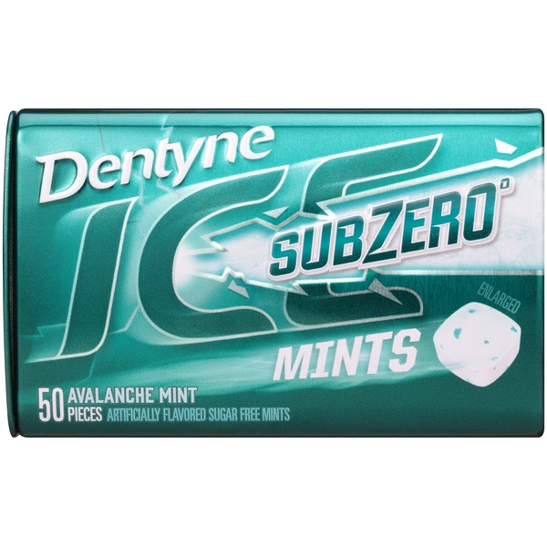 Dentyne Sub Zero Avalanche Mint Sugar Free Mints (50 ct) - Instacart
