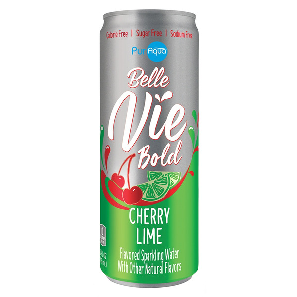 ALDI PurAqua Cherry Lime Flavored Sparkling Water Same-Day Delivery or Pickup | Instacart