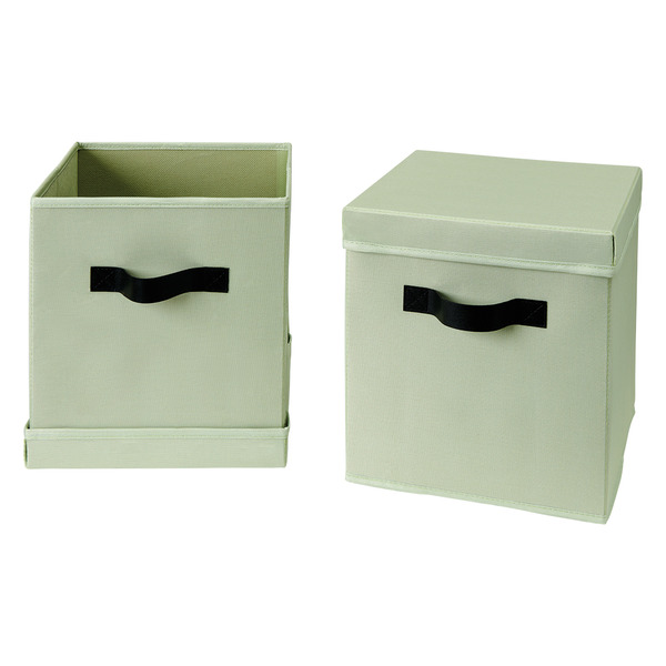 KIRKTON HOUSE 2pc Storage Cubes, Green Same-Day Delivery or Pickup | ALDI