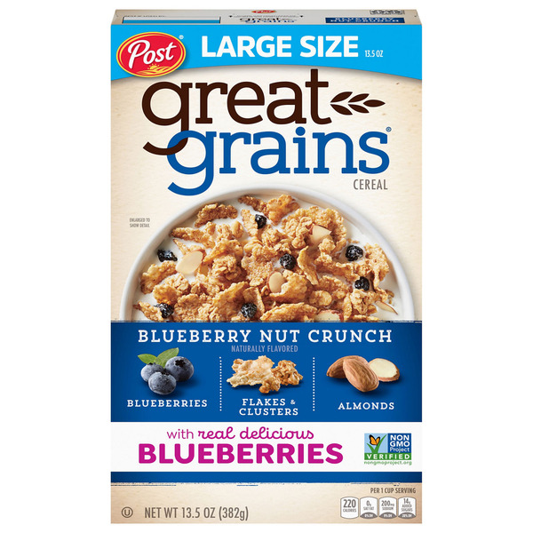 Wegmans Post Great Grains Blueberry Nut Crunch Cereal Same-Day Delivery ...