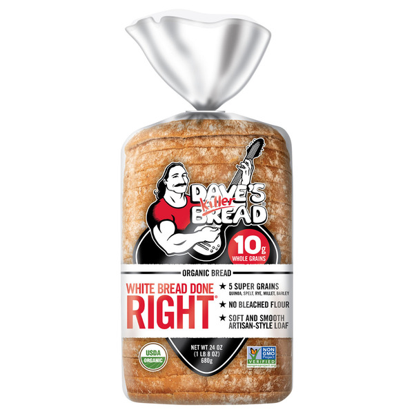Wegmans Dave's Killer Bread White Bread Done Right, Artisan-Style ...