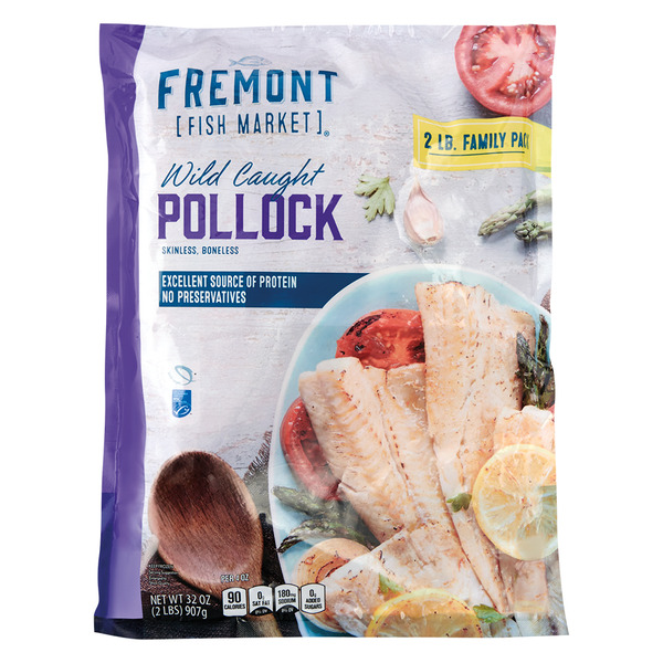Fremont Fish Market Pollock Fillets Value Pack Same-Day Delivery or ...