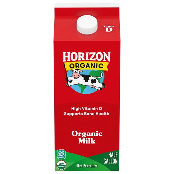 Safeway Horizon Organic Milk, 64 fl oz Half Gallon Carton Same-Day ...